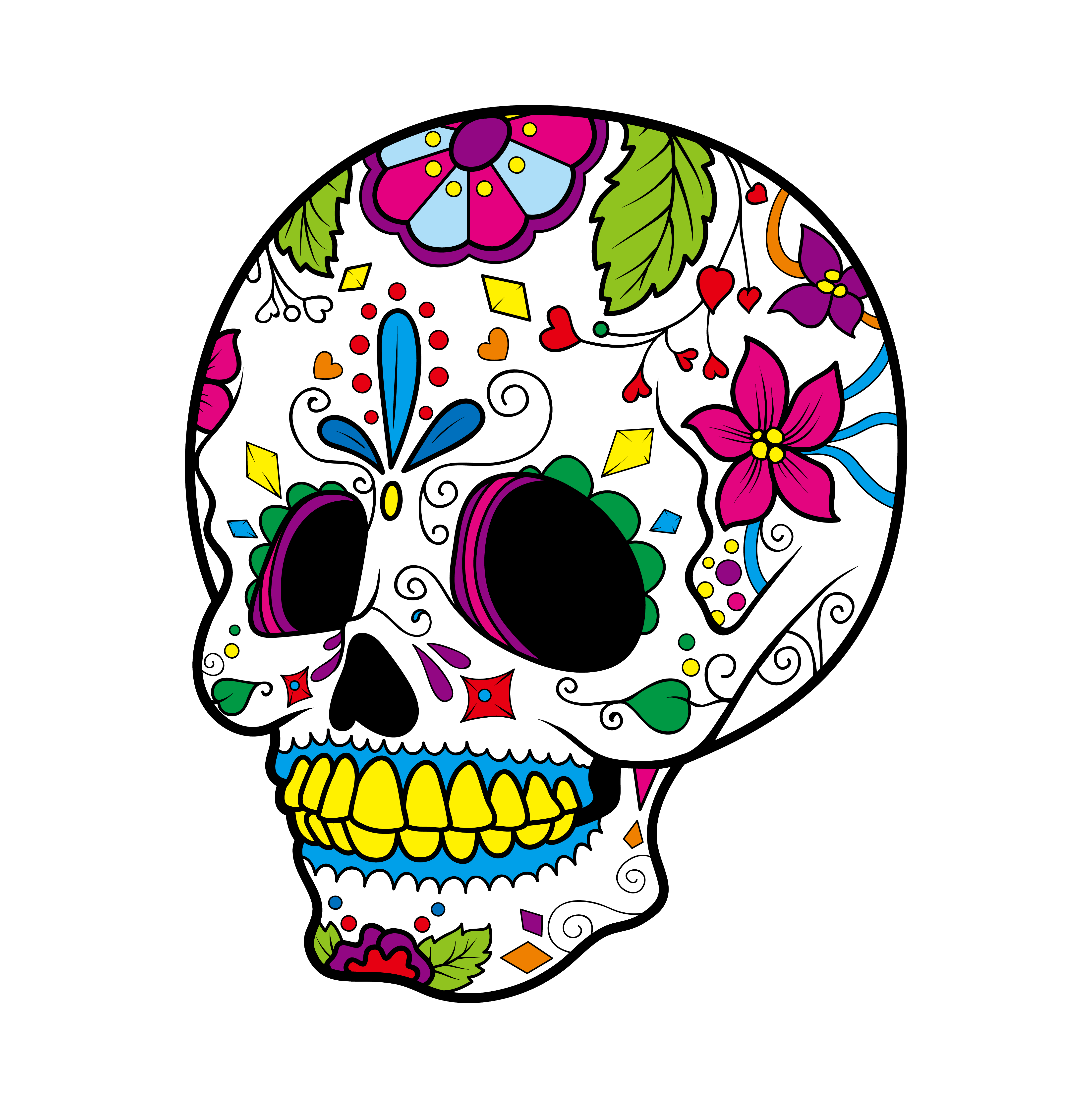 SKULL SVG, SKELETON SVG SKULL CLIPART, SILHOUETTE CAMEO STEN | Inspire ...