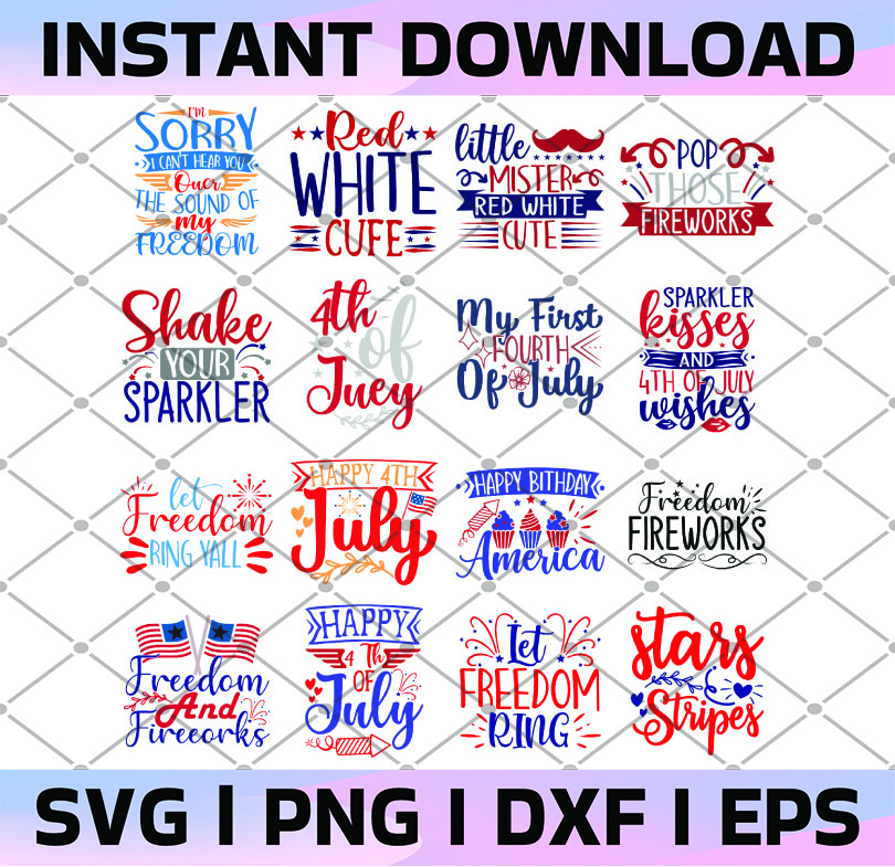 Fourth of July Bundle svg, USA Flag Svg, Independence Day, 4 - Inspire ...