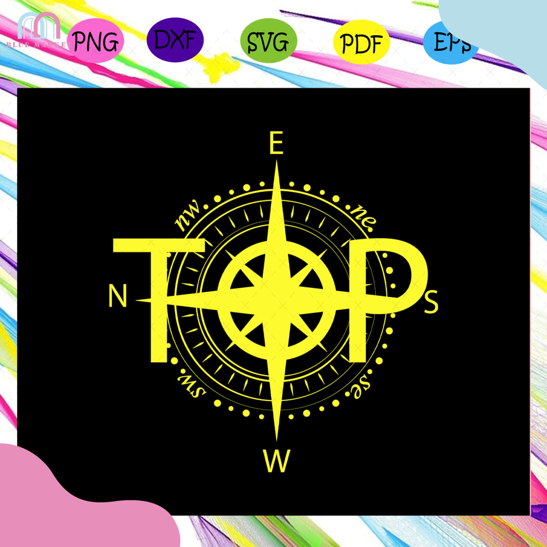 Top compass compass svg TD13082 - Inspire Uplift