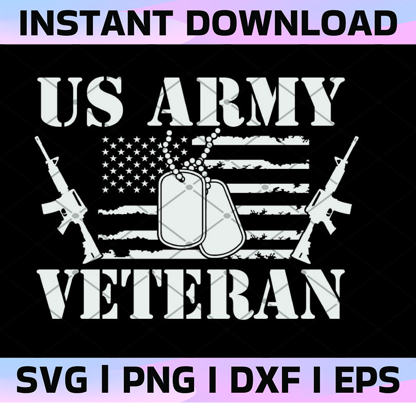 US Army Veteran svg, Cricut, eps, png, dxf, ai, silhouette C | Inspire ...