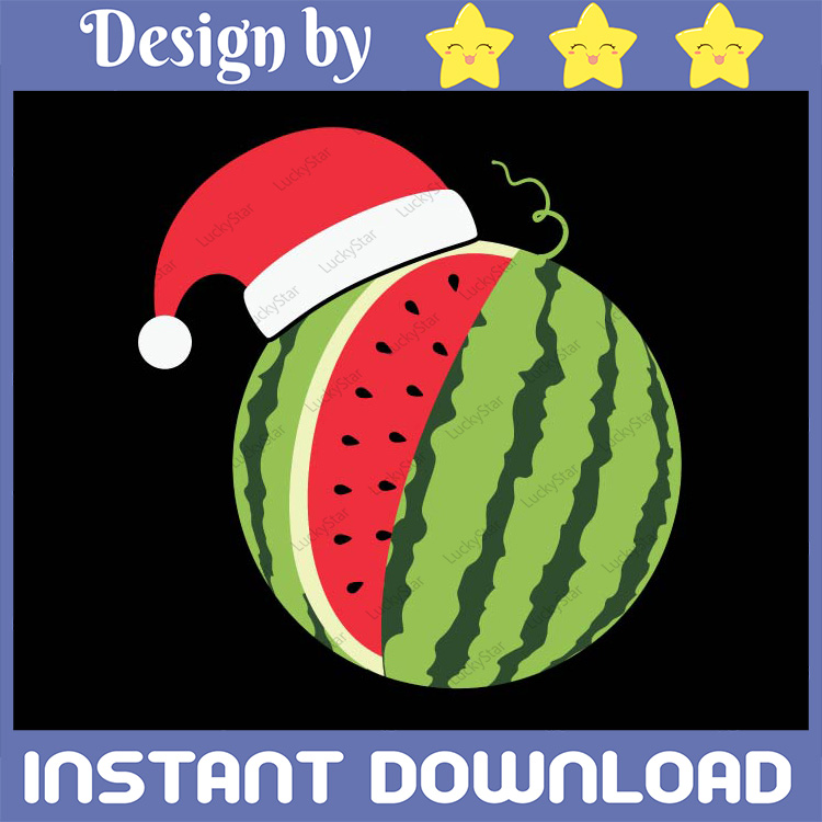 Christmas In July Watermelon Xmas Tree Svg, Summer Vibes, Be - Inspire ...