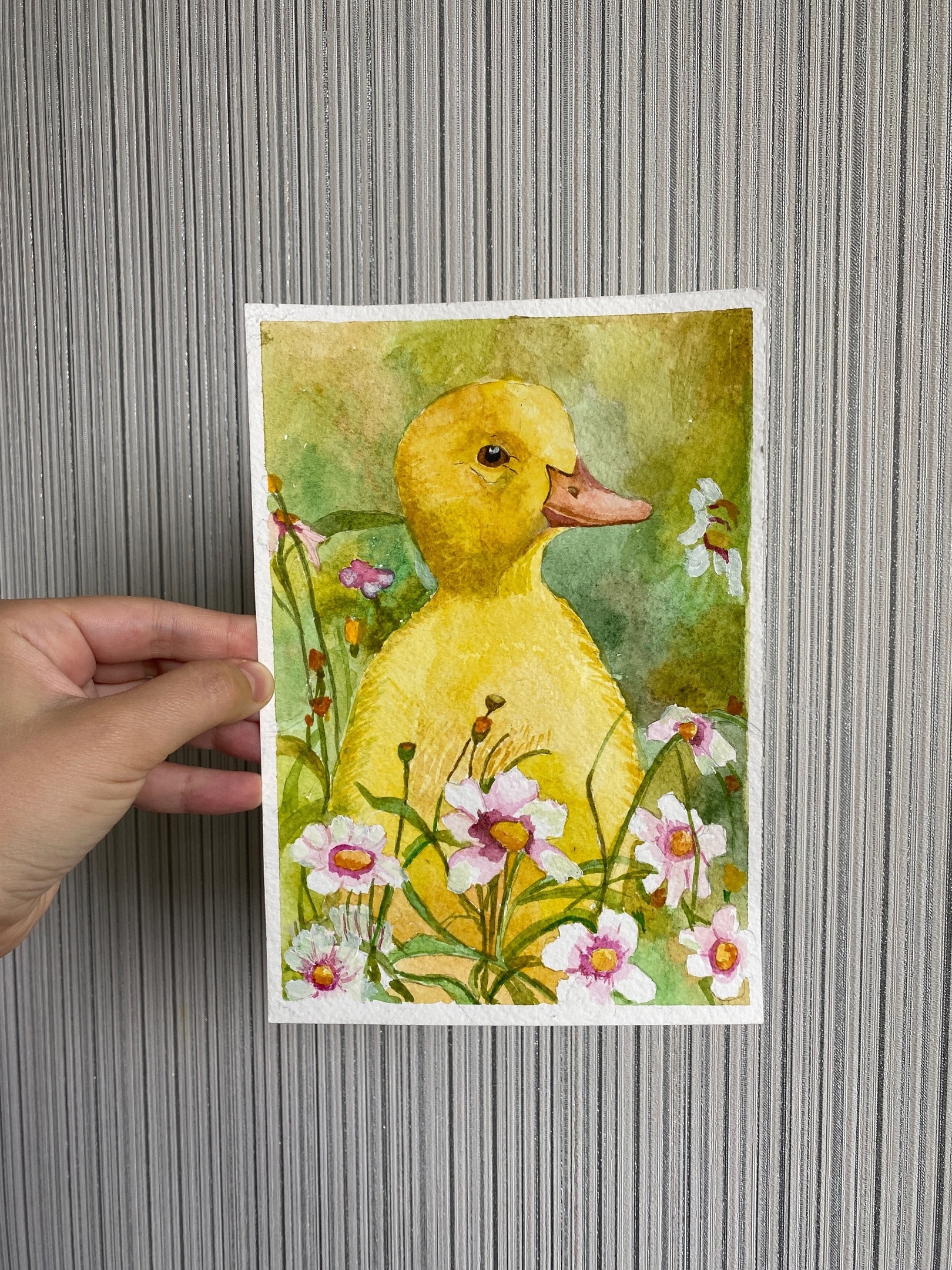 ORIGINAL watercolor Painting, Baby chick watercolor art, Ani - Inspire ...