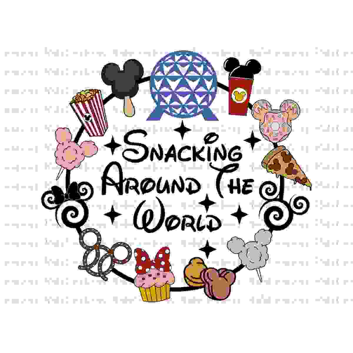Snacking Around The World Svg, Drinks And Foods Svg, Family - Inspire ...