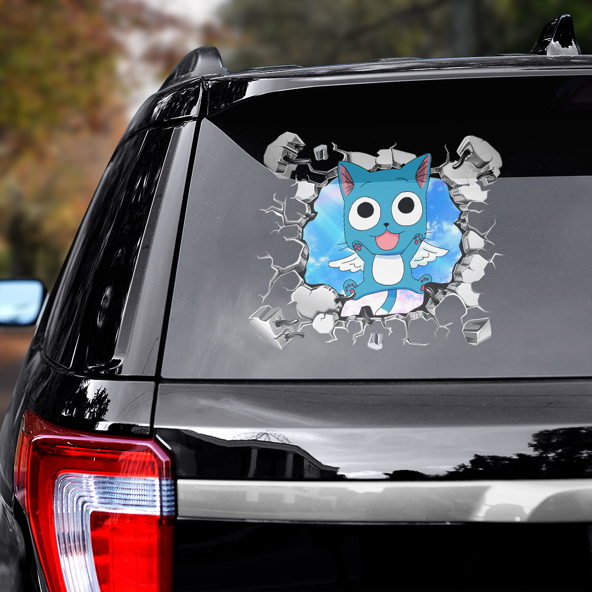 Happy Decal, Fairy Tail Sticker, Fairy Tail Decal, Anime Dec | Inspire ...