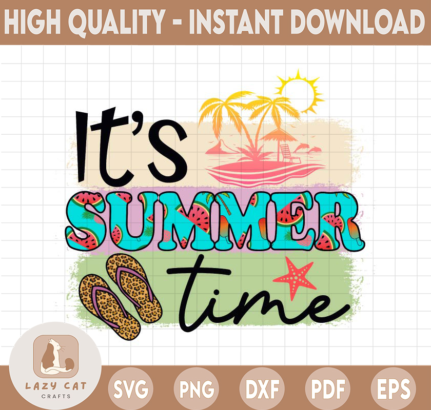 It's Time Summer Time PNG, Summer PNG, Beach PNG, Summer Fli - Inspire ...