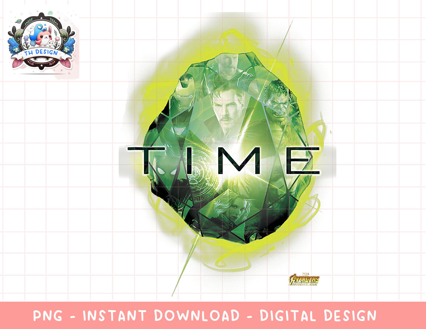 Marvel Infinity War The Green Time Stone Graphic T-Shirt png | Inspire ...