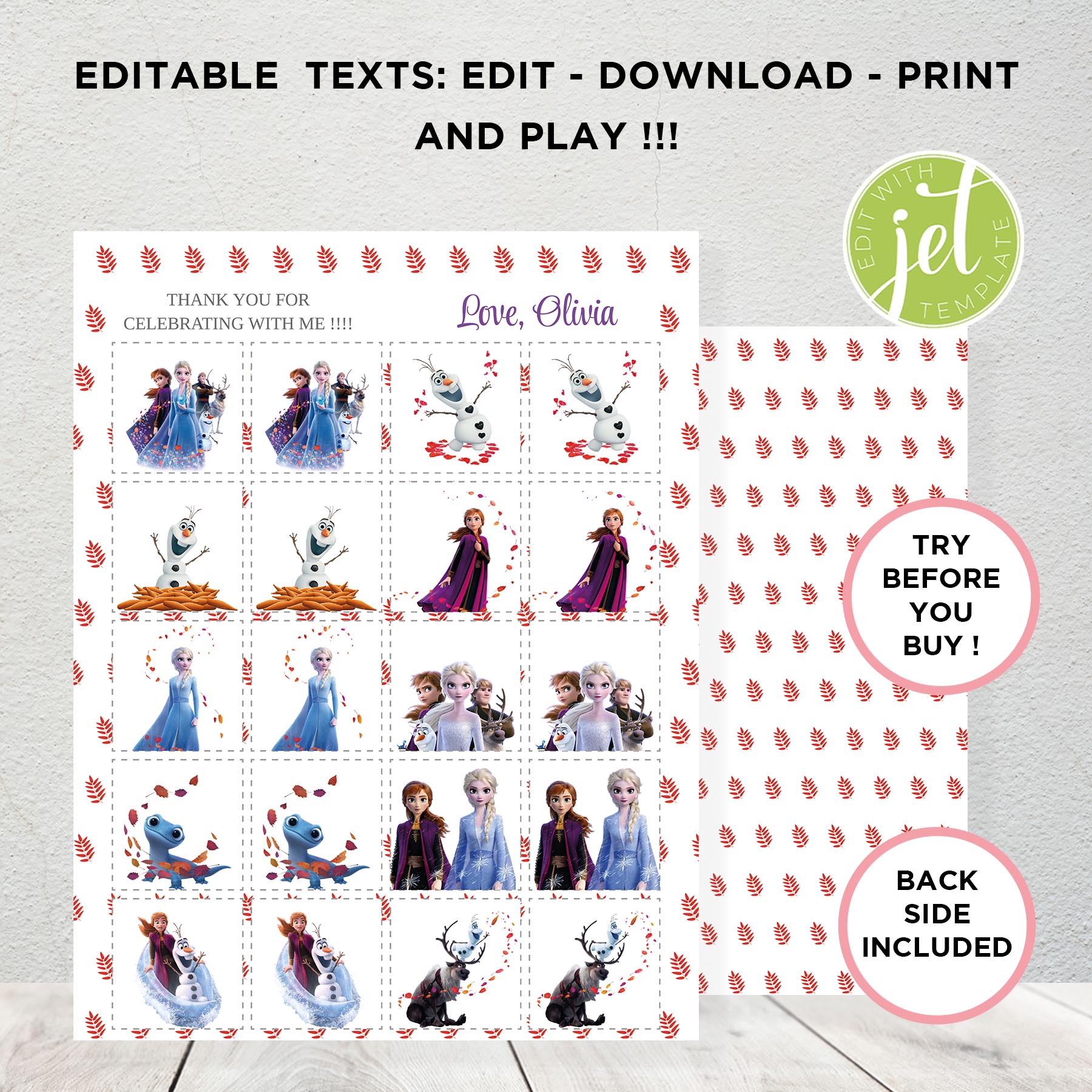 Frozen Memory Game, Memory Matching Game, Kids Games, Memor | Inspire ...