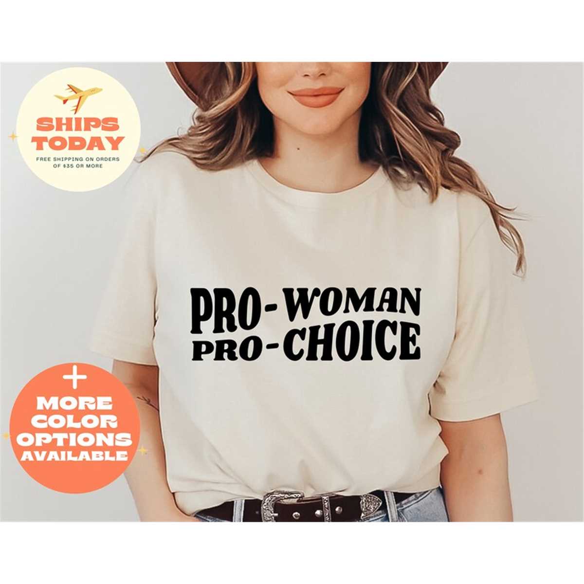 Pro Woman Pro Choice Shirt, Hand Written Text Feminist Tshir | Inspire ...