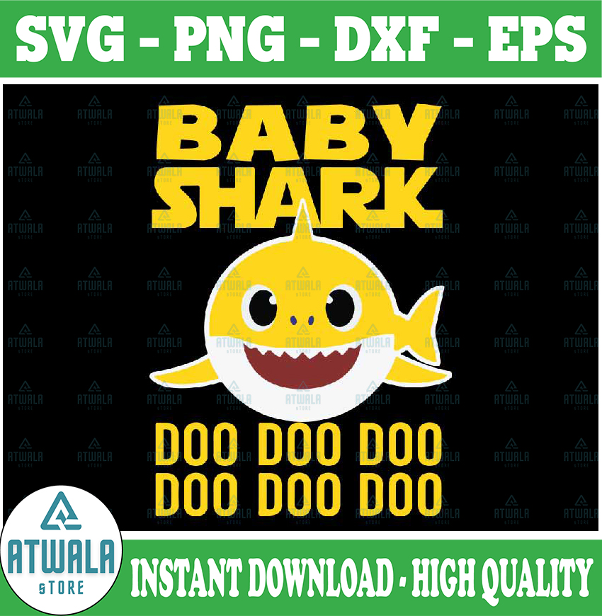 Baby Shark SVG, Cricut Cut files, Shark Family doo doo doo V - Inspire ...