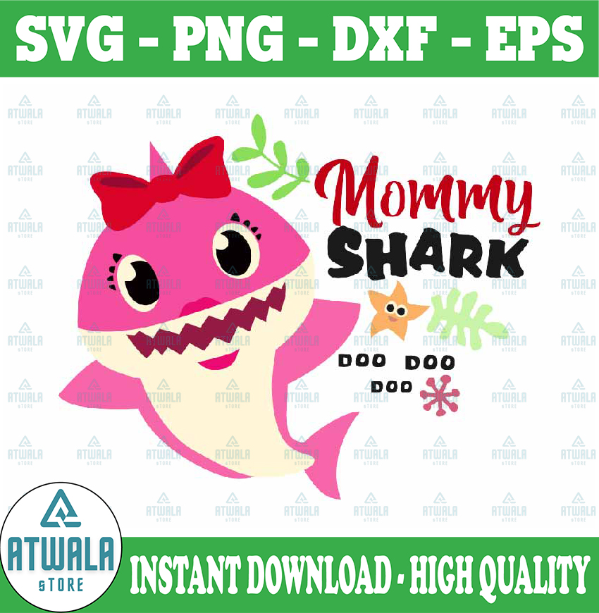 Mommy Shark SVG, Cricut Cut files, Shark Family doo doo doo - Inspire ...