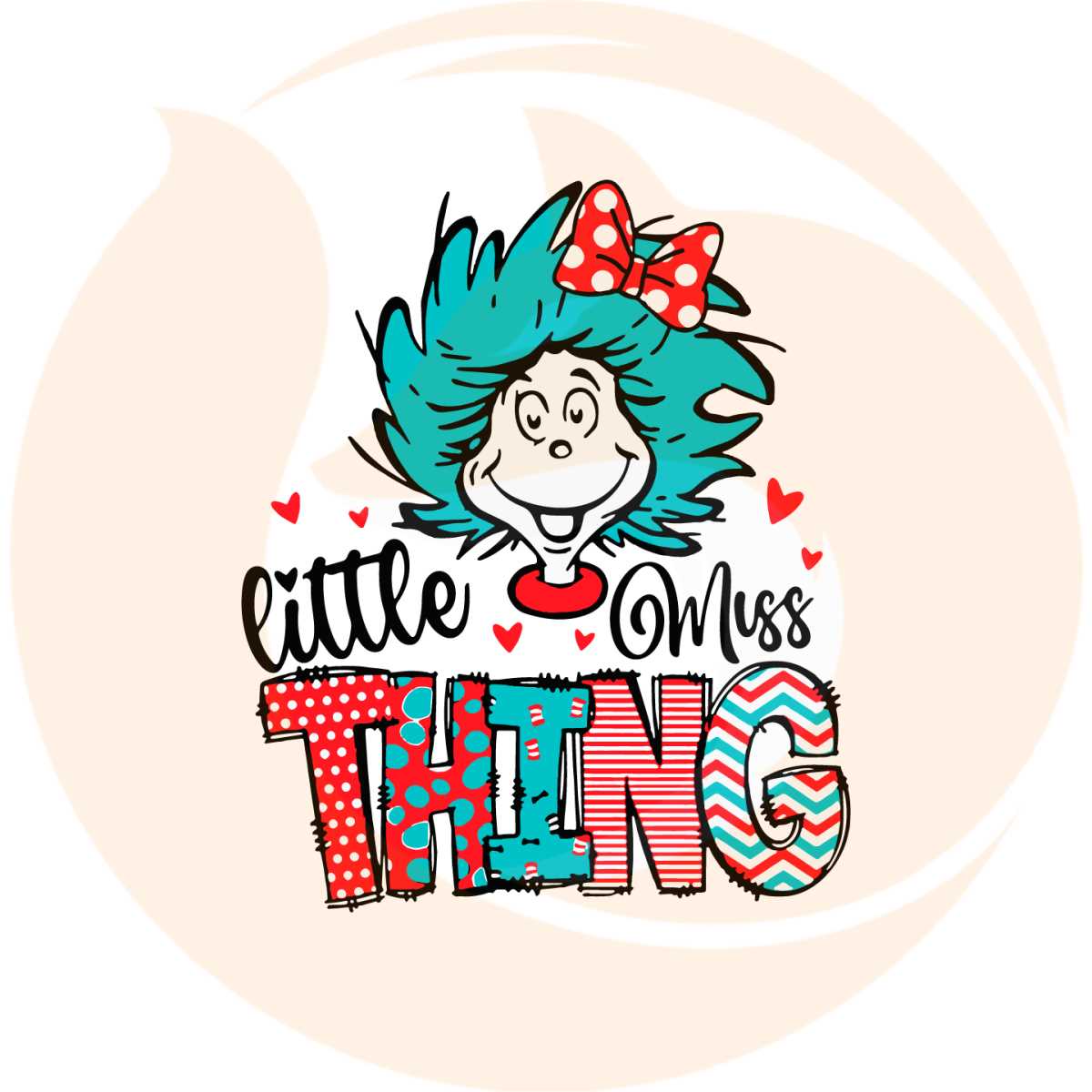 Dr Seuss Little Miss Thing Teacher SVG Graphic Designs Files | Inspire ...