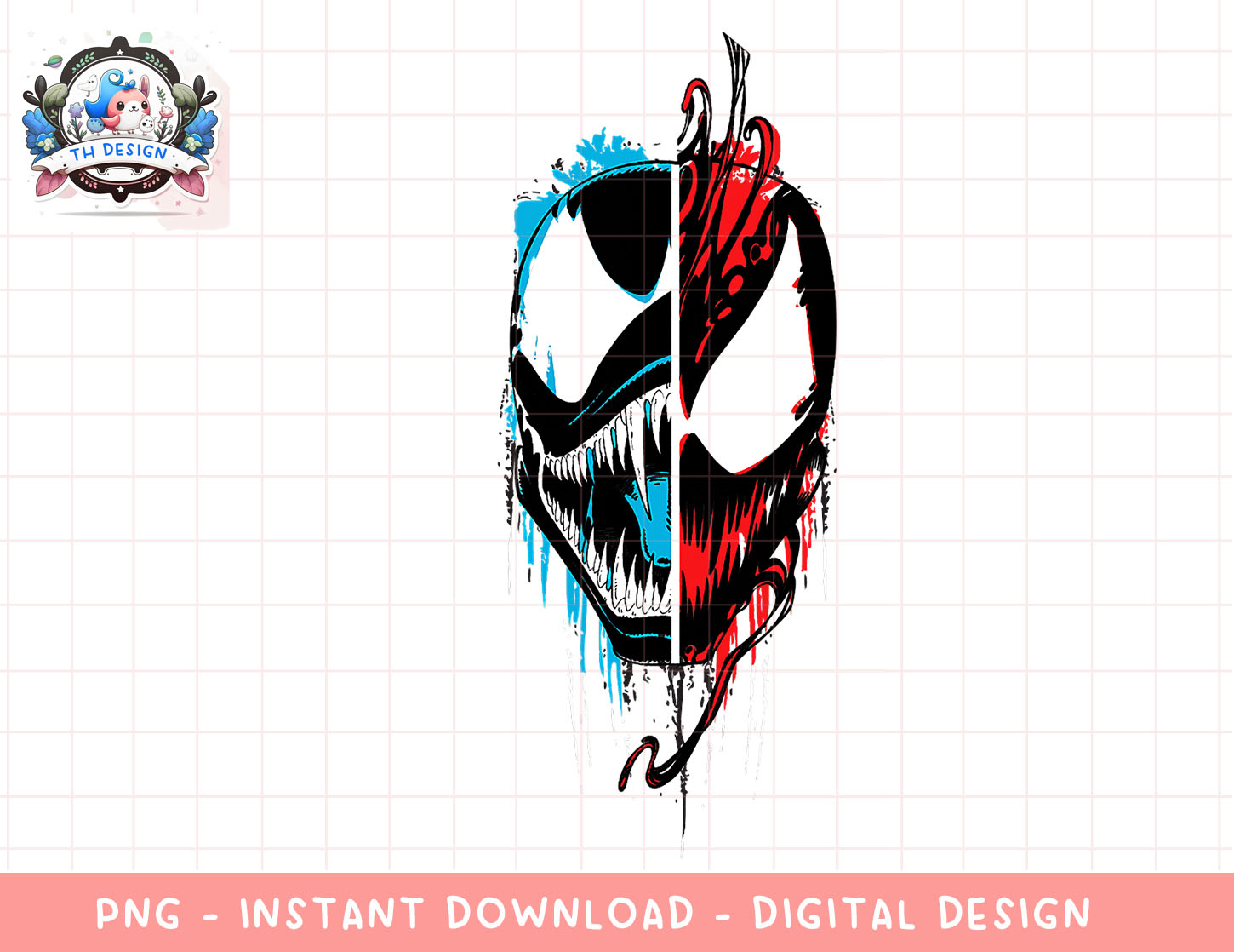 Marvel Venom Let There Be Carnage Face-Off png, sublimation. | Inspire ...