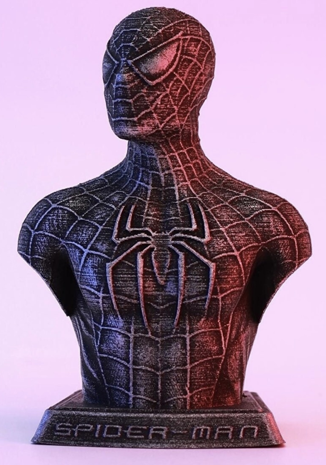 Spider Man Bust 3D printed hand painted custom figure, Spide | Inspire ...