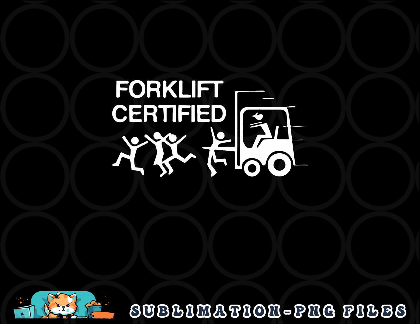 Funny Forklift Operator Forklift Certified Retro Vintage png | Inspire ...
