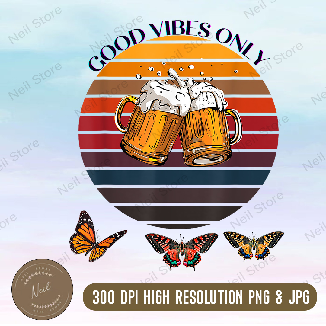 Retro Good Vibes Only Png, Good Vibes Png, PNG High Quality, | Inspire ...