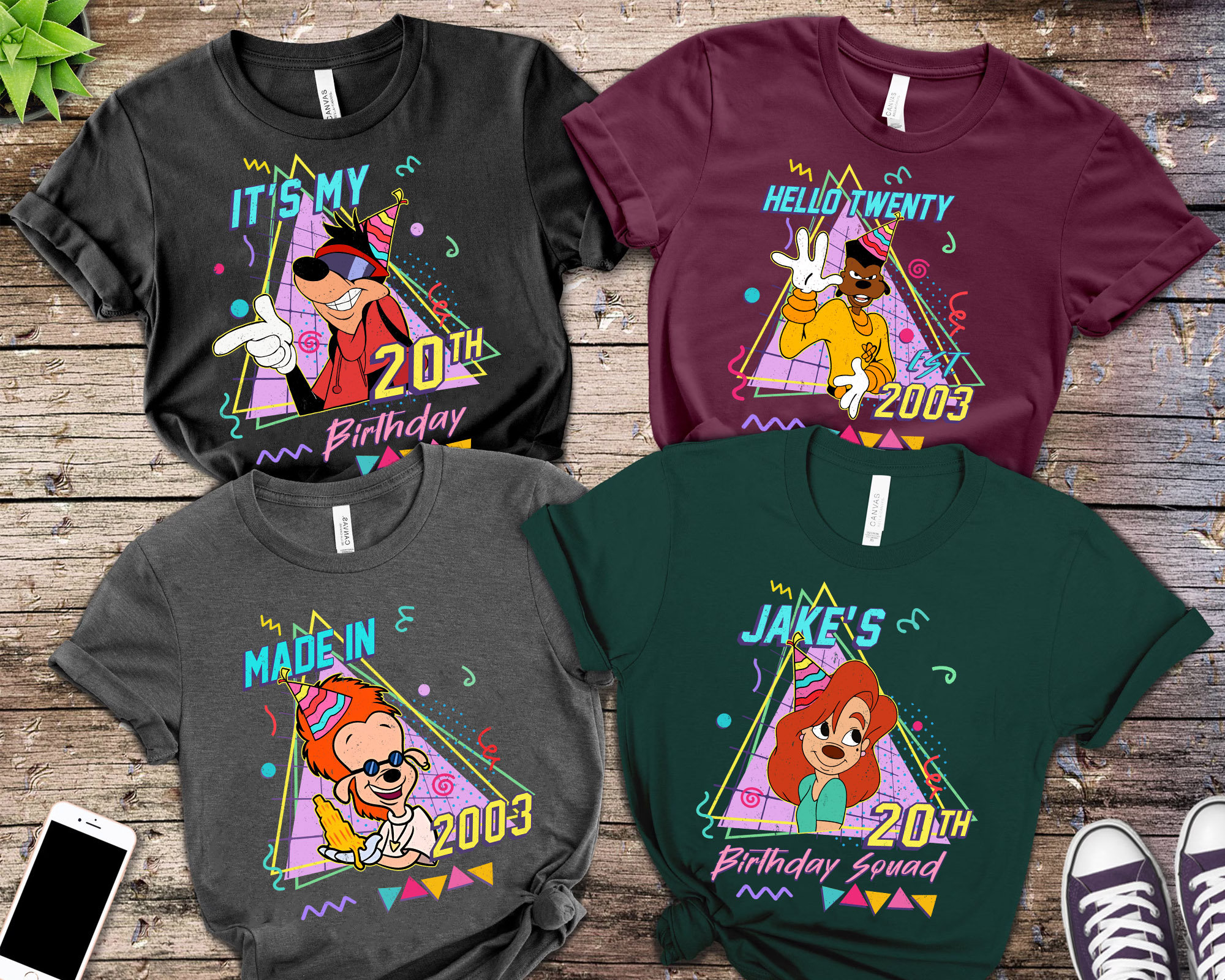 Custom Retro 90s Disney A Goofy Movie Birthday | Inspire Uplift