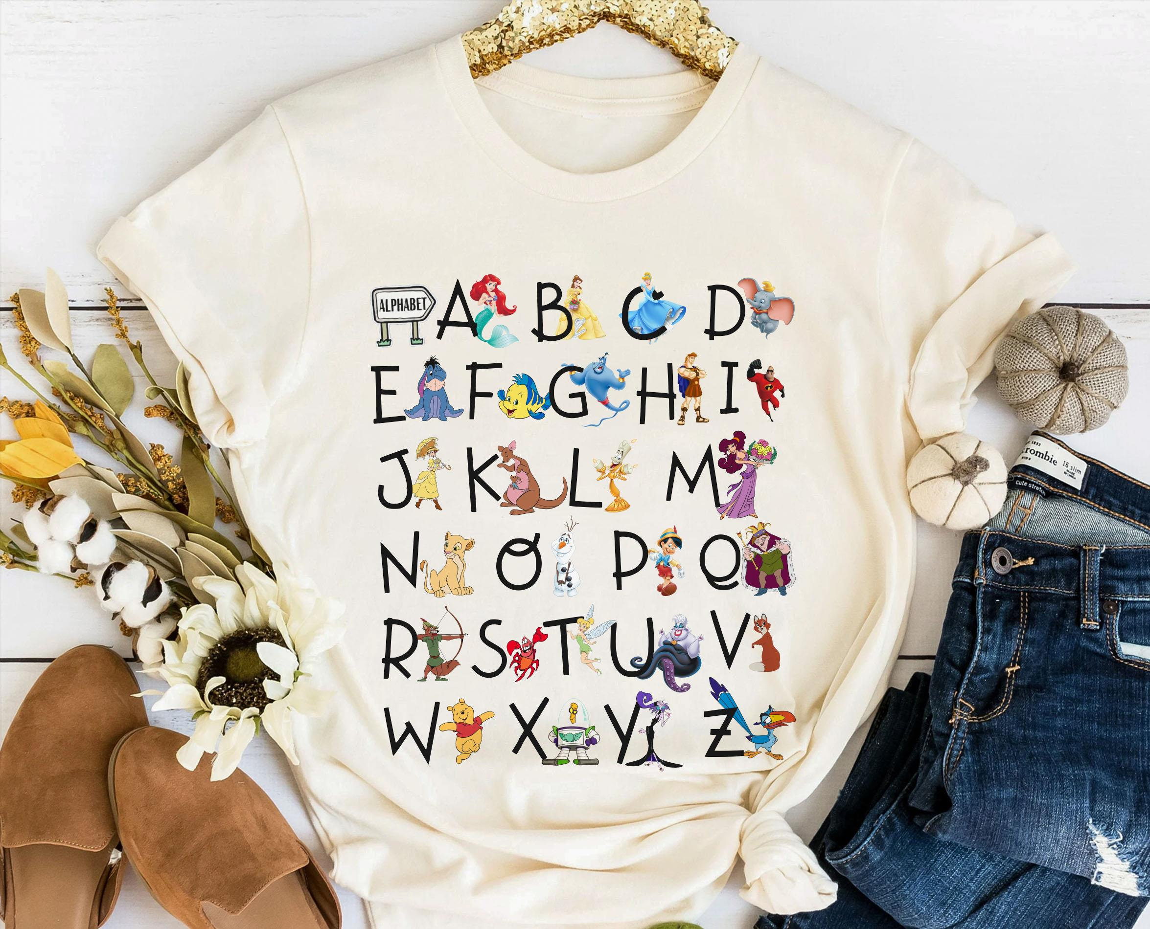 Disney Alphabet Characters From A To Z Shirt Inspire Uplift Disney Alphabet Characters From A To Z Shirt Inspire Uplift