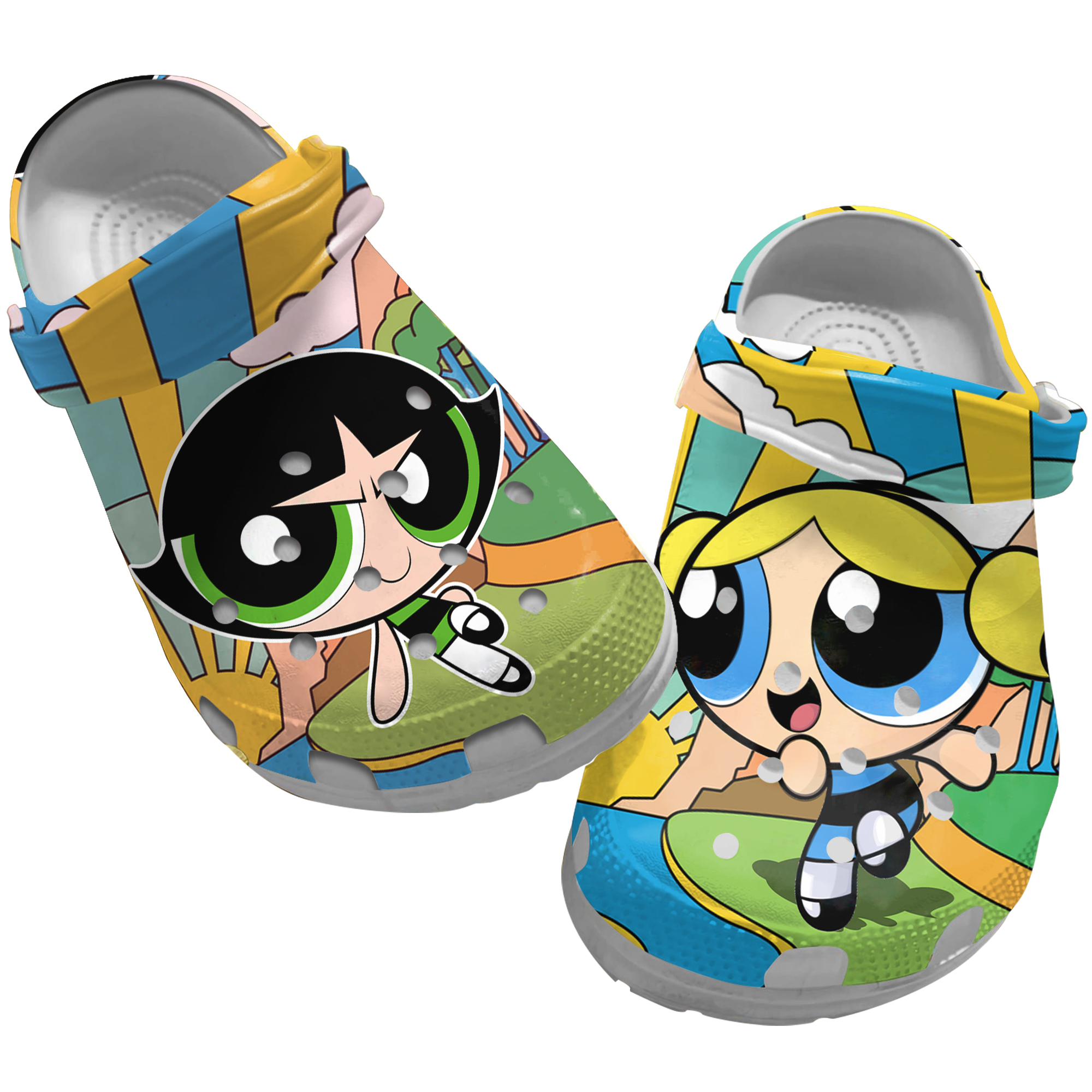 Powerpuff Girls Crocs, Powerpuff Girls Anime Clog Shoes Unis - Inspire ...