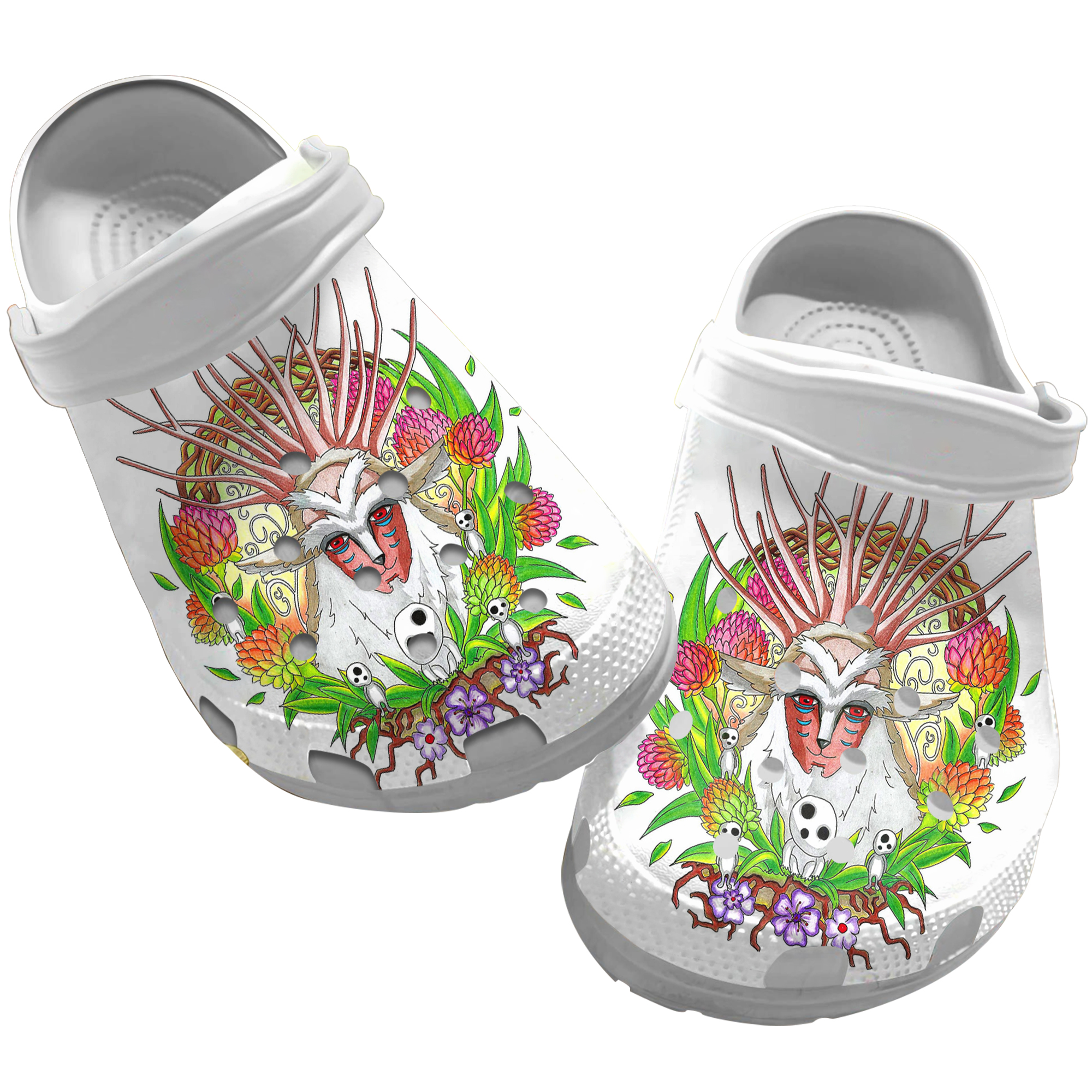 Anime Crocs, Princess Mononoke Clog Shoes Unisex, Anime Clog - Inspire ...