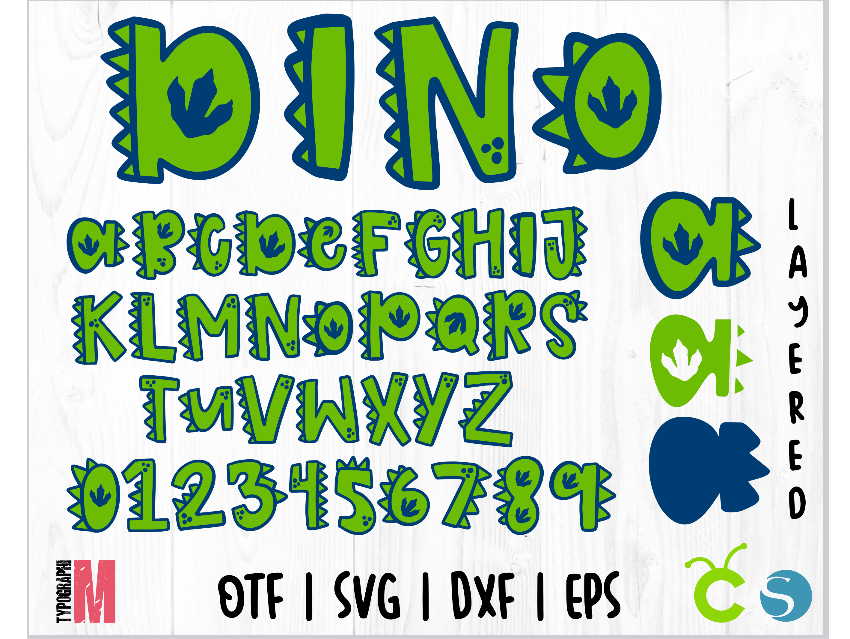 Dinosaur Font SVG Layered | Dinosaur Font SVG, Dinosaur Alph | Inspire ...