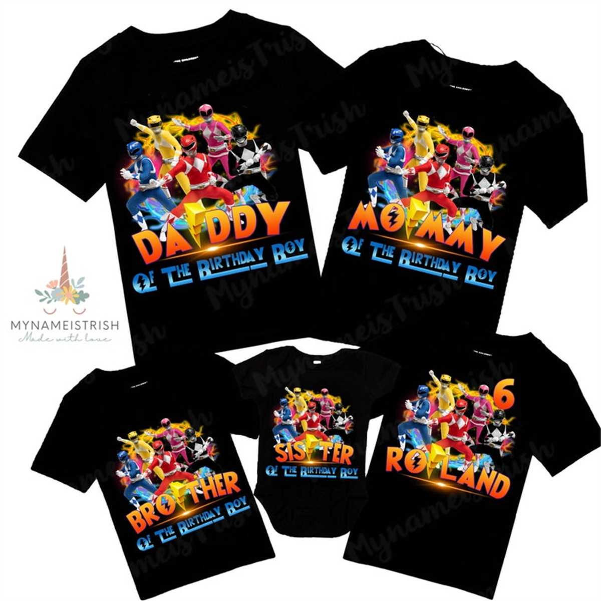Power Ranger Birthday Boy Personalized Shirt, Power Ranger S | Inspire ...