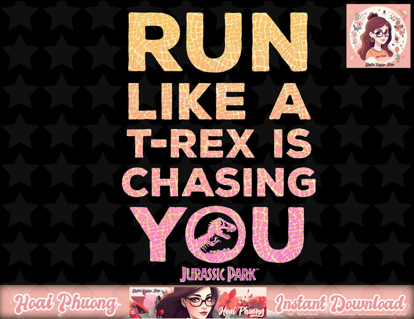 Jurassic Park T-Rex Chase png, instant download | Inspire Uplift