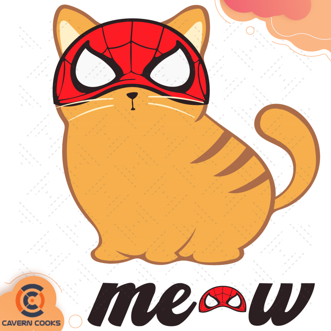 Spider Meow Svg, Trending Svg, Cat Svg, Fat Cat Sv | Inspire Uplift