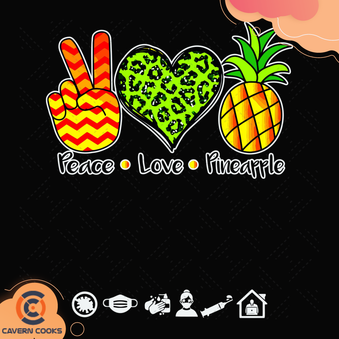 Peace Love Pineapple Svg, Trending Svg, Fruit Svg, | Inspire Uplift