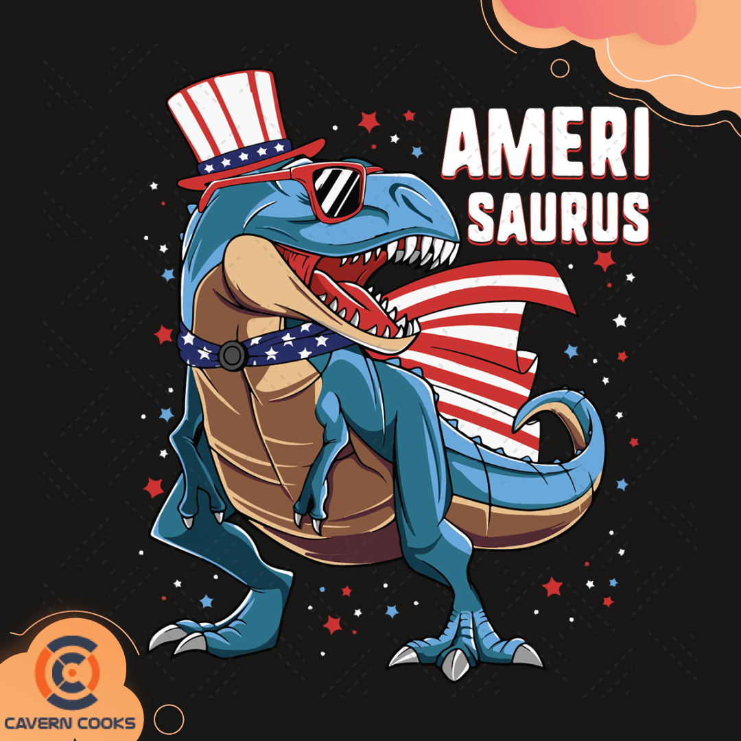 T Rex Ameri Saurus Svg, Independence Svg, T Rex Di - Inspire Uplift