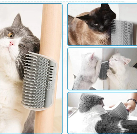 Cat Self Groomer With Catnip Soft Cats Wall Corner Massage C | Inspire ...