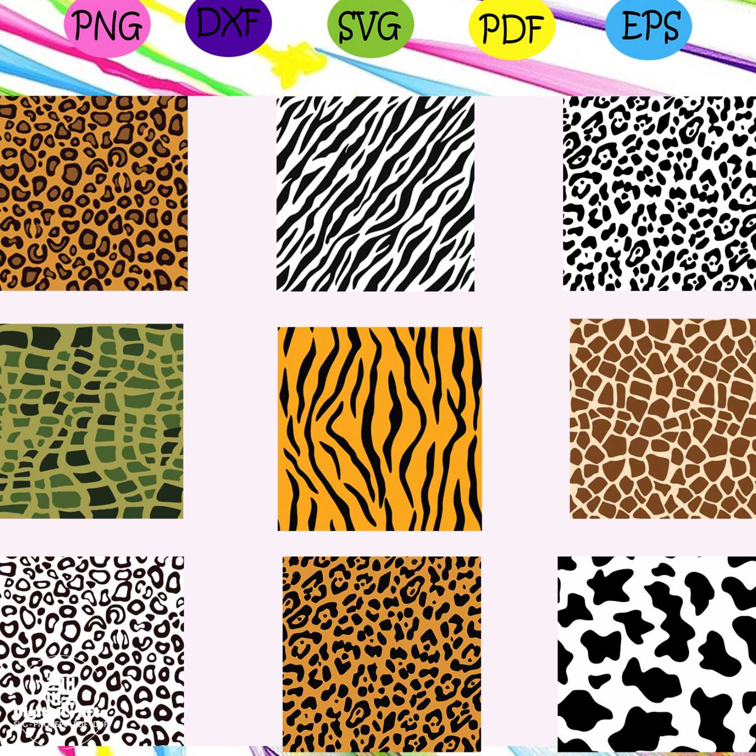 Animal print SVG Bundle, Animal Skin Svg, Animal Pattern Svg | Inspire ...