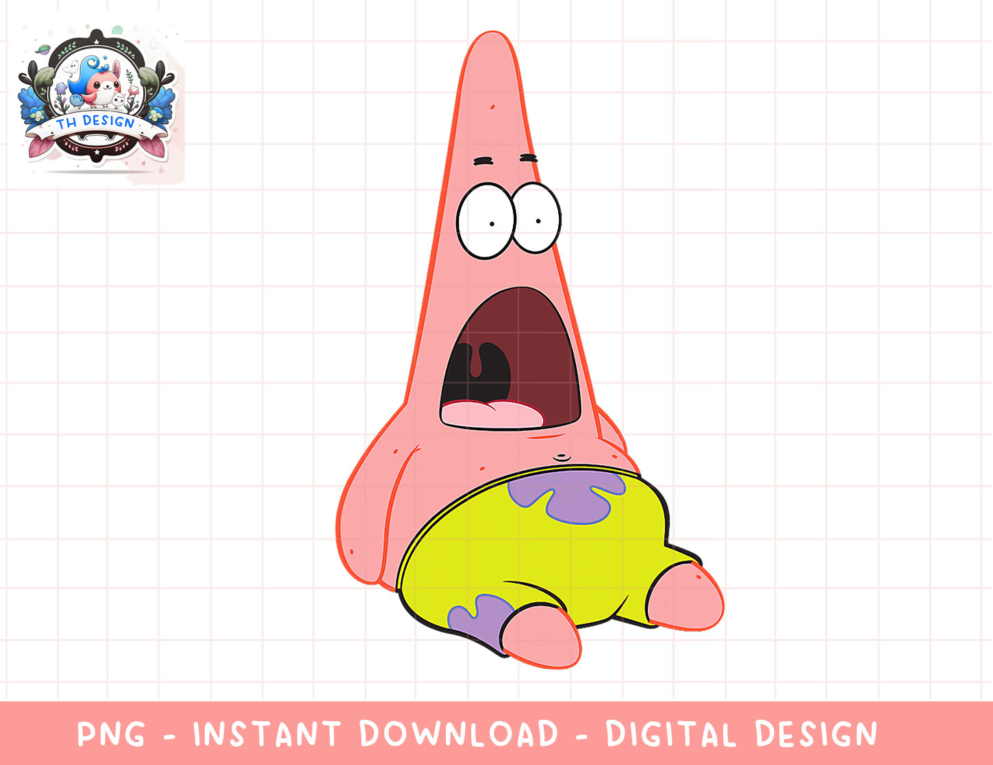 SpongeBob SquarePants Patrick surprise attack png, sublimati - Inspire Uplift