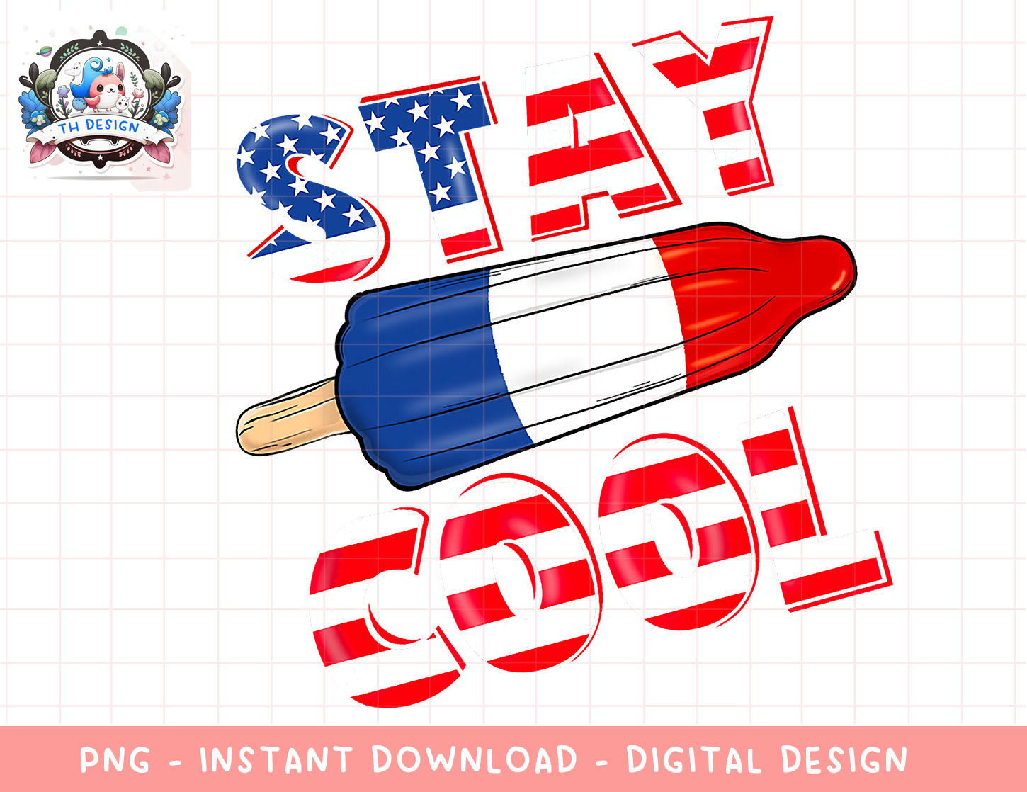 Summer Popsicle Stay Cool 4th Of July Bomb Retro 80s Pop png | Inspire ...