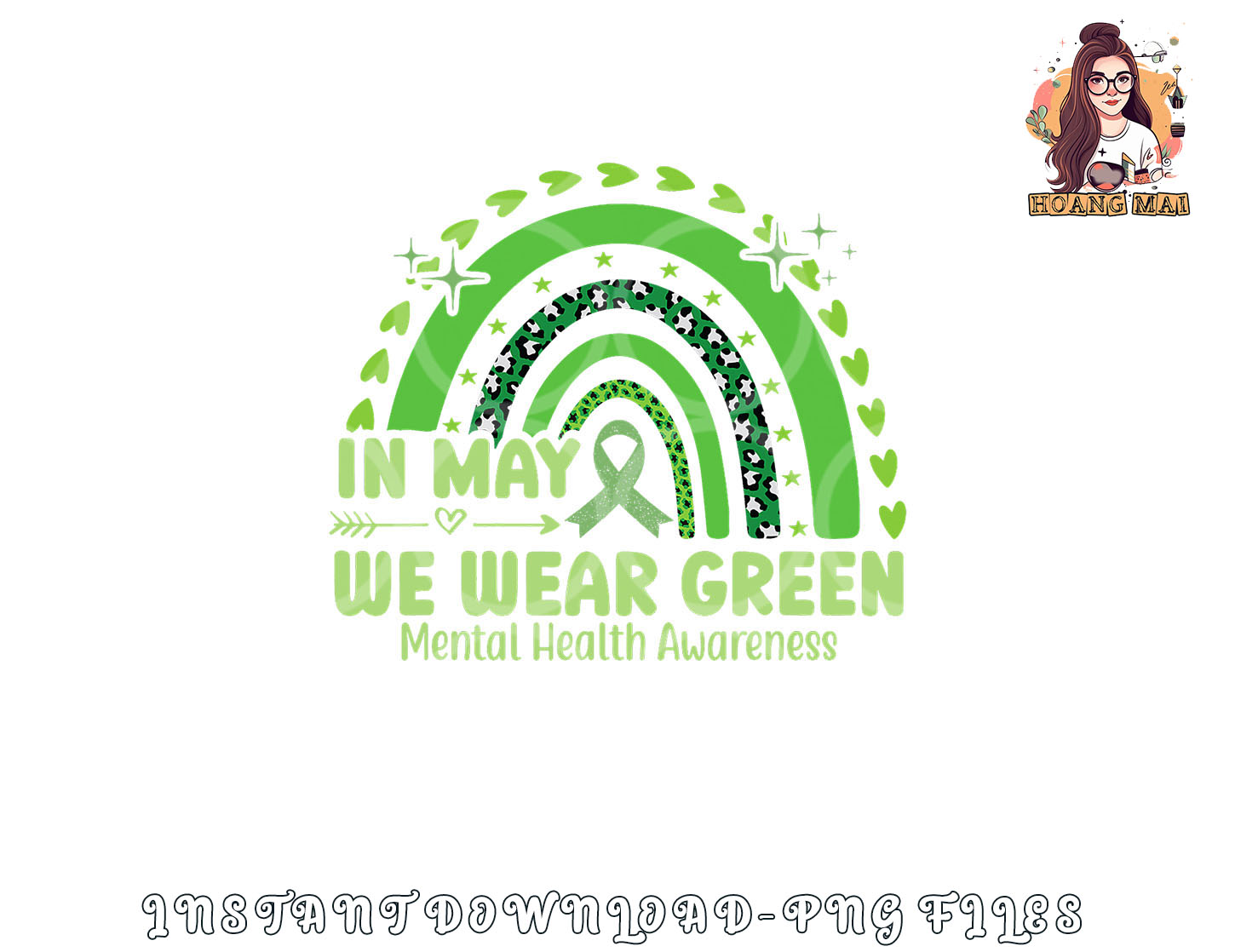 In May We Wear Green Semicolon Mental Health Awareness Month - Inspire ...