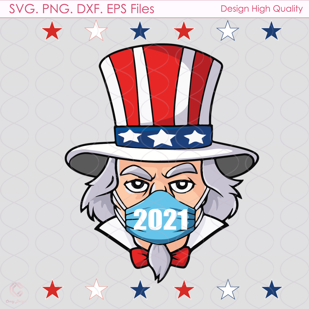Uncle Sam Mask Svg, America Svg, 4th Of July, American Flag | Inspire ...