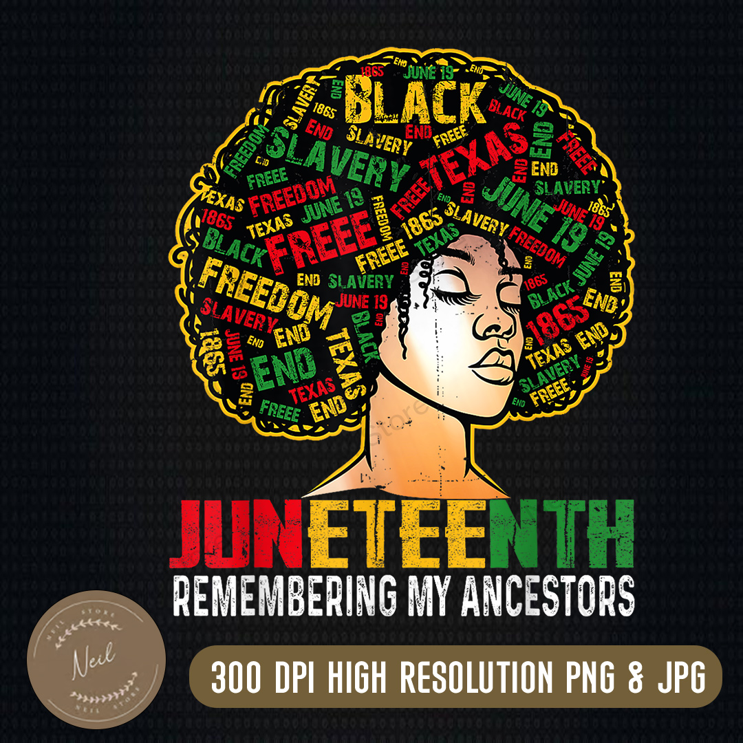 Juneteenth PNG , Juneteenth Sublimation Png, Free-ish, Black | Inspire ...