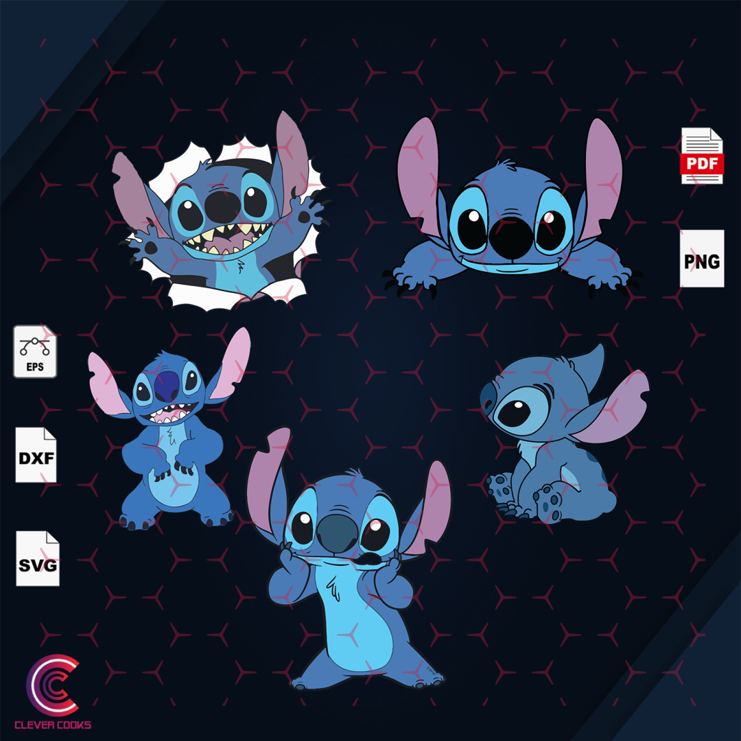 Stitch Svg, Stitch Vector, Stitch Lover, Stitch an | Inspire Uplift