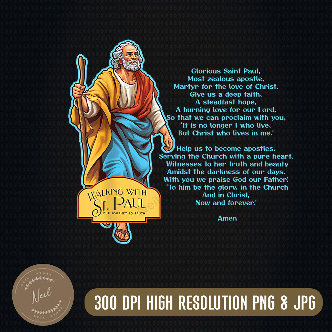 Prayer of St. Paul Png, PNG High Quality, PNG, Digital Downl | Inspire ...