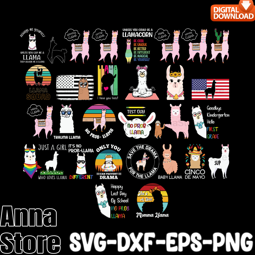 Llama Bundle Svg,Llama Love Svg,Pride Svg, LGBT SVG Bundle,L - Inspire ...