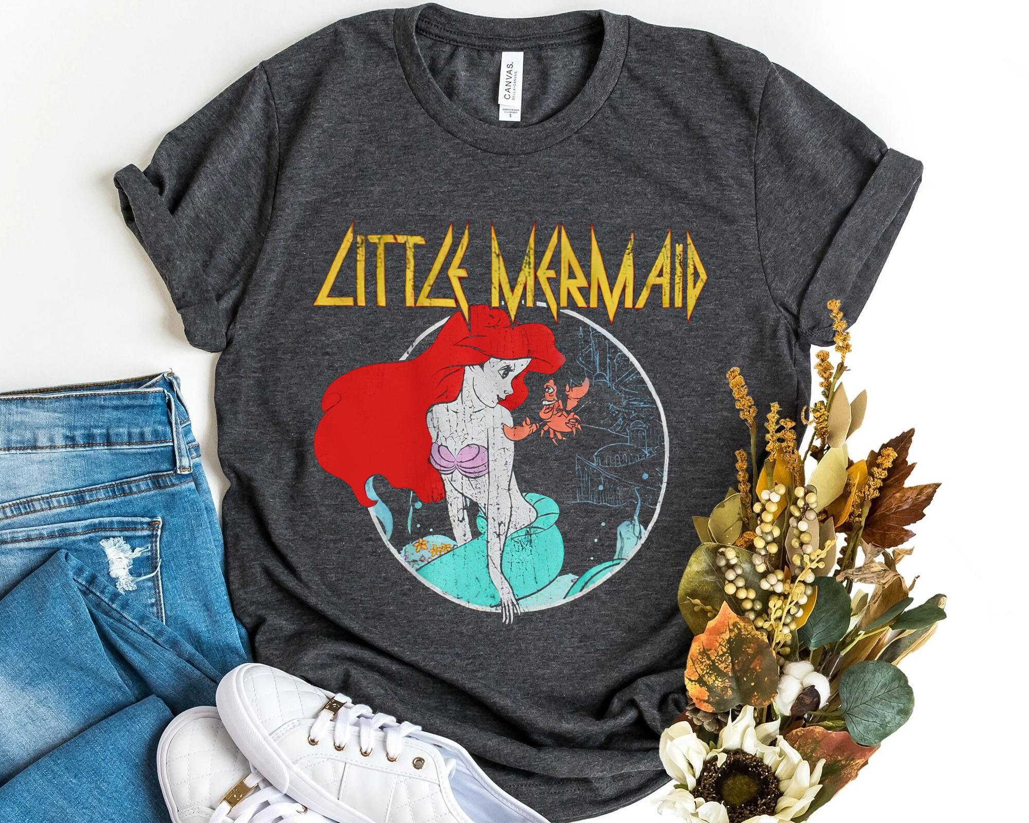 Retro Little Mermaid Ariel and Sebastian Shirt/ | Inspire Uplift