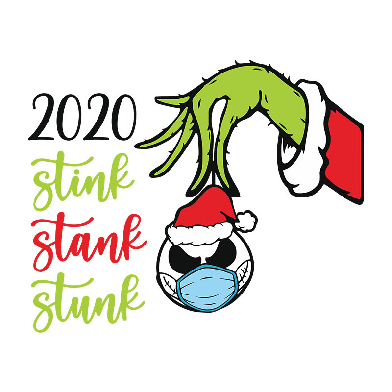 2020 Stink Stank Stunk SVG, Jack Skellington Face Mask SVG, | Inspire ...