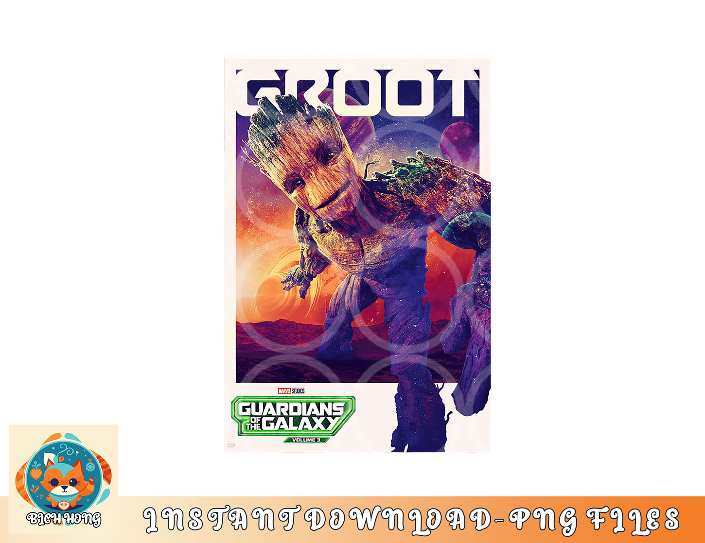 Marvel Guardians of the Galaxy Volume 3 Groot Poster png, di - Inspire ...