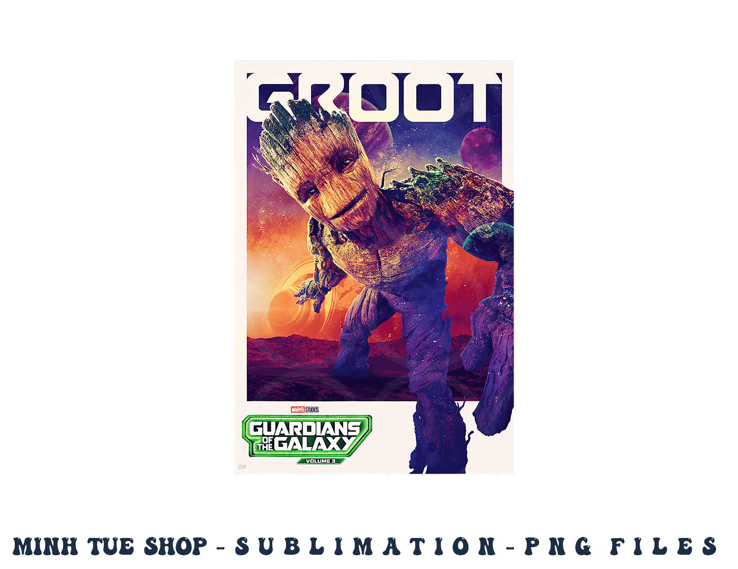 Marvel Guardians of the Galaxy Volume 3 Groot Poster png, di | Inspire Uplift
