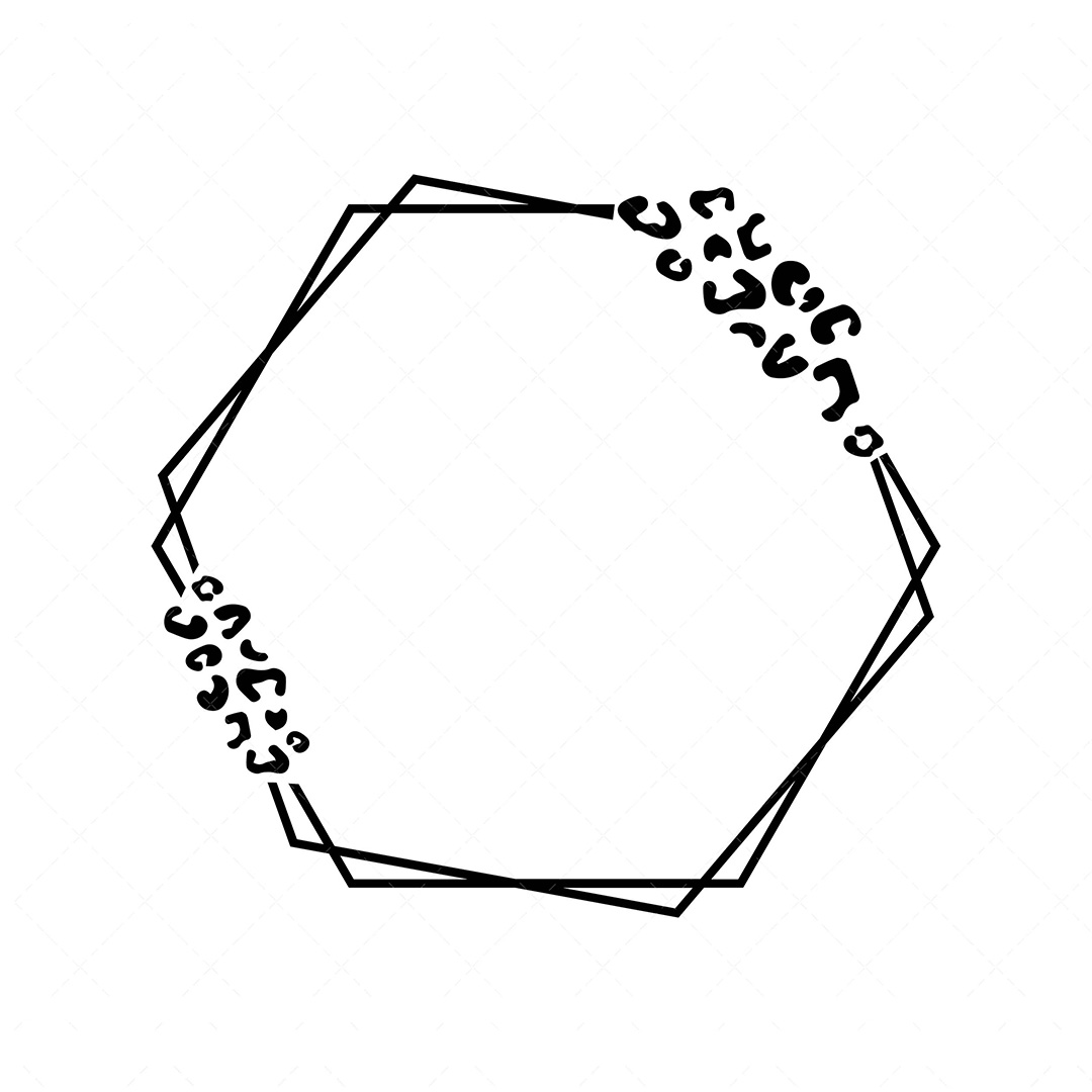 Leopard Frame SVG, PNG, PDF, Geometric Frame SVG - Inspire Uplift