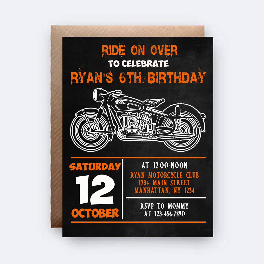 Rider Invitation, Ride Invites Motorcycle, Motorcycle Invita | Inspire ...