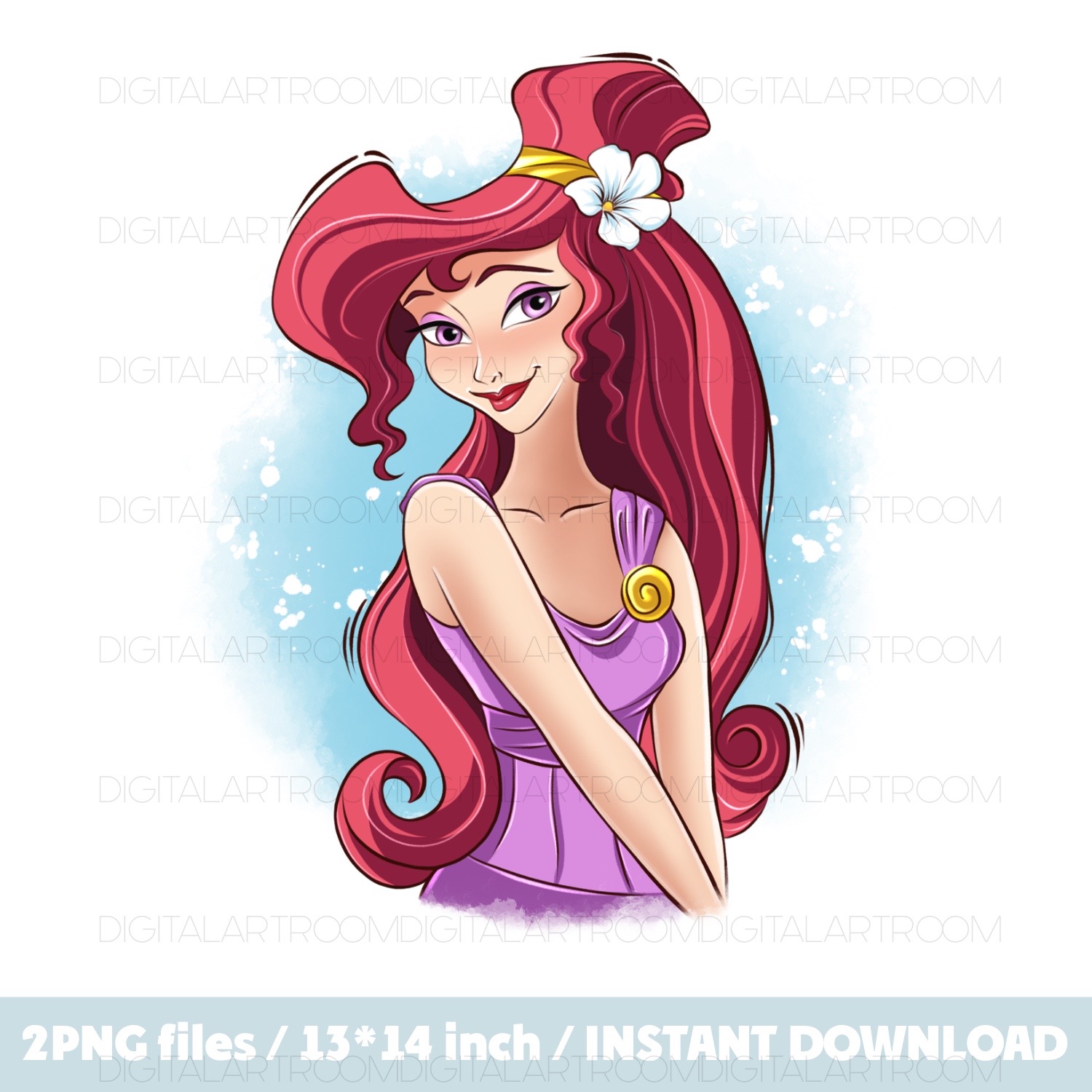Megara Cartoon character Png files Sublimation design Clipar | Inspire ...