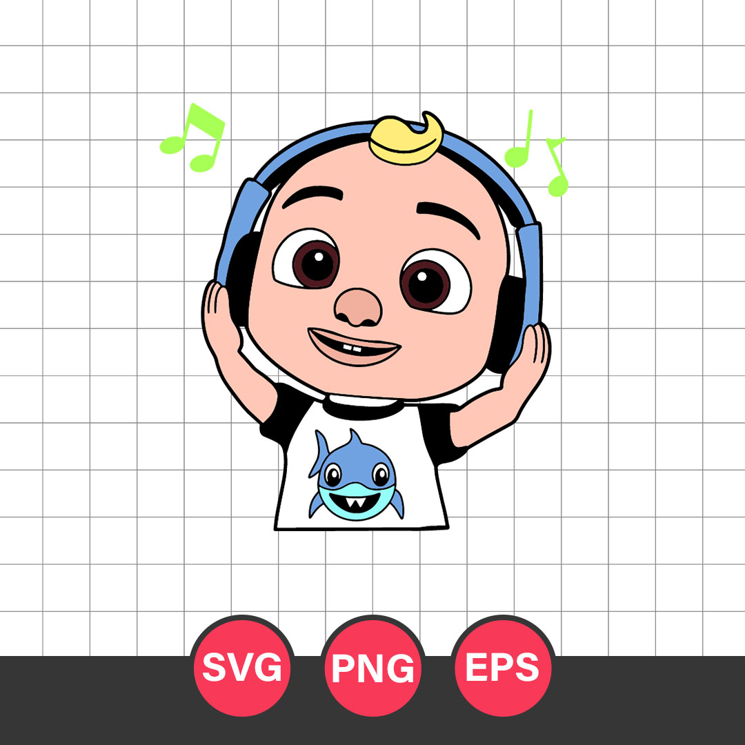 Baby J.J. Mouse Music Svg, Cocomelon Svg, Cocomelon Characte | Inspire ...