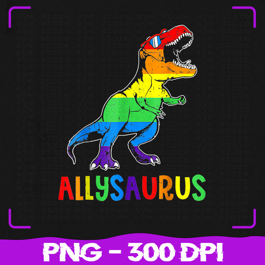Allysaurus LGBT Png, Dinosaur Rainbow Flag Png, Ally LGBT Pr - Inspire ...
