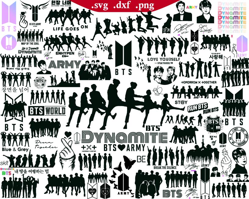 bts army svg bundle, love yourself bts svg, png file | Inspire Uplift