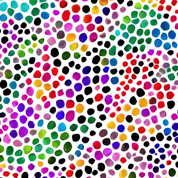 Watercolor Rainbow Dots Seamless Tileable Repeating Pattern | Inspire ...